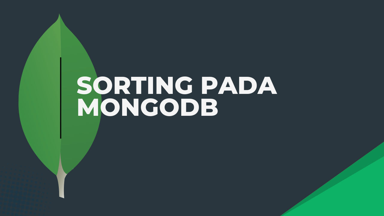 Sorting pada MongoDB – Tutorial